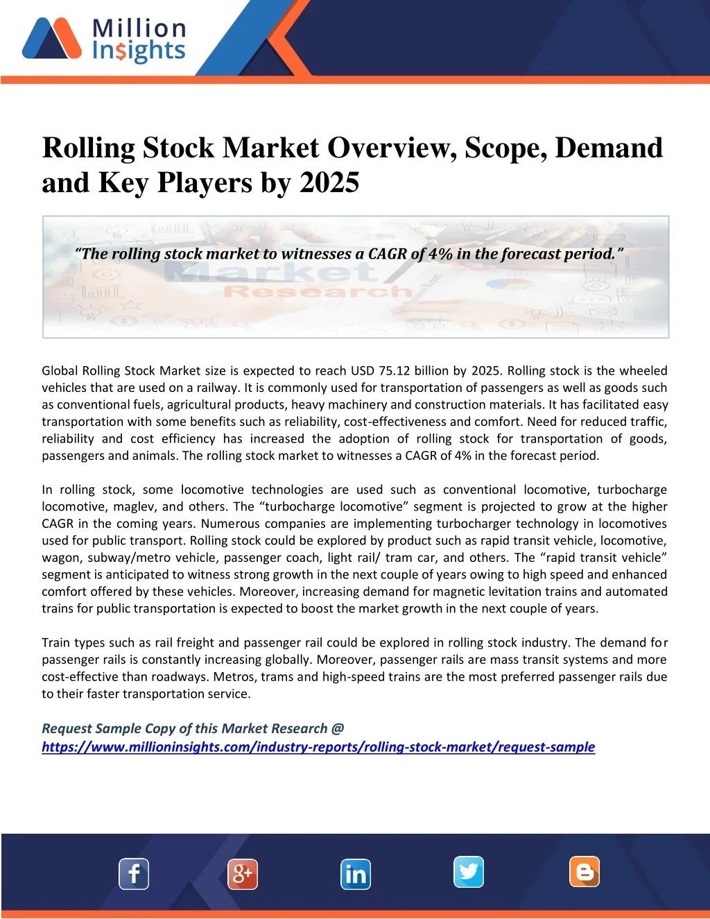 PPT - Rolling Stock Market Latest Insights, Prospective Growth and ...
