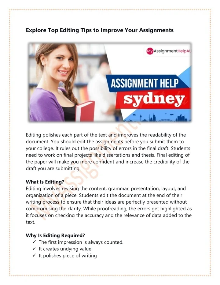 PPT - Explore Top Editing Tips to Improve Your Assignments PowerPoint ...
