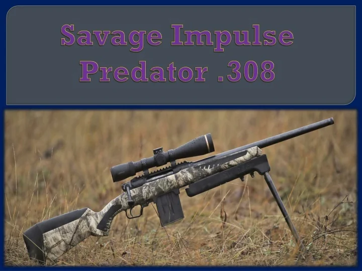 PPT - Savage Impulse Predator .308 PowerPoint Presentation, free ...