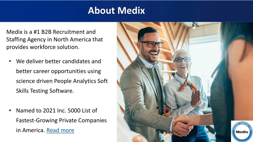 PPT - Medix - #1 Recruitment and Staffing Agency in North America ...