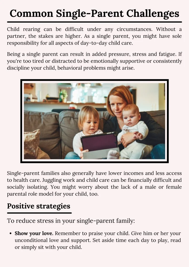 PPT - Common single-parent challenges PowerPoint Presentation, free ...