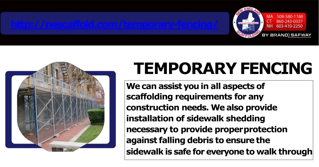 PPT - Know about temporary fencing – NEW ENGLAND SCAFFOLDING PowerPoint ...