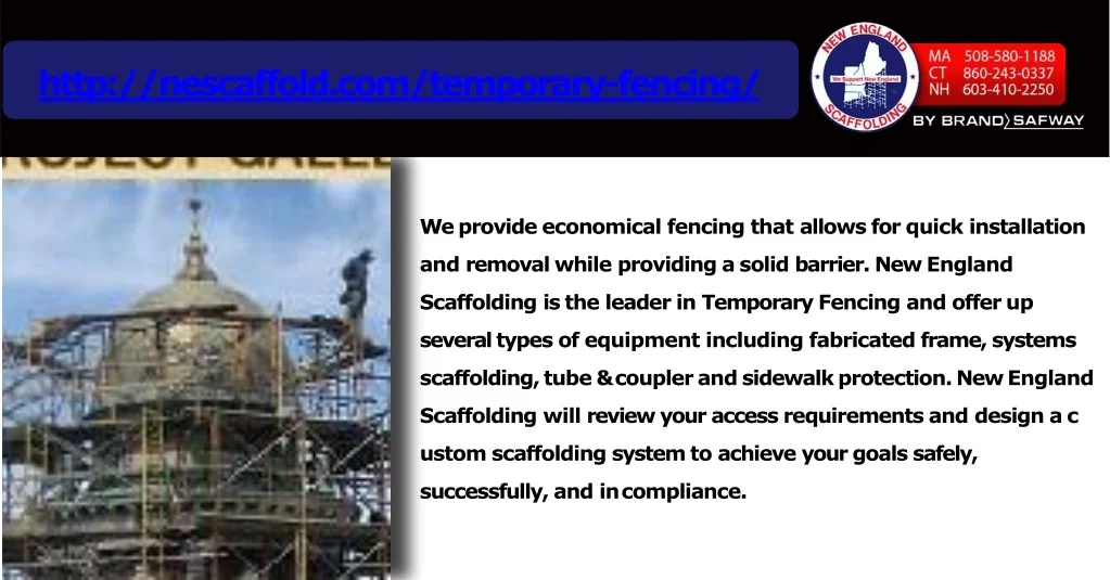 PPT - Know about temporary fencing – NEW ENGLAND SCAFFOLDING PowerPoint ...