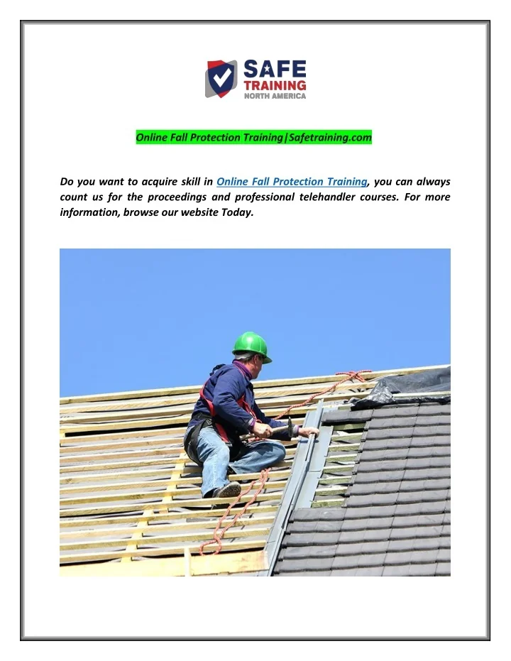 PPT - Online Fall Protection Training|Safetraining.com PowerPoint ...