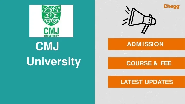 PPT - CMJ University - [CMJU], Shillong PowerPoint Presentation, free ...