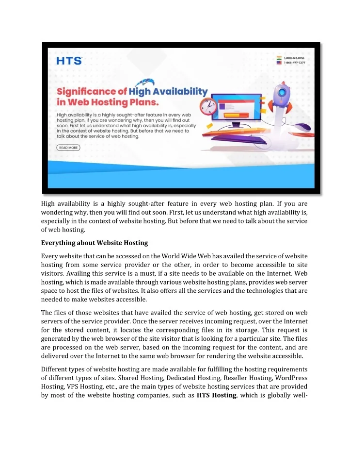 PPT - Significance of High Availability in Web Hosting Plans PowerPoint ...