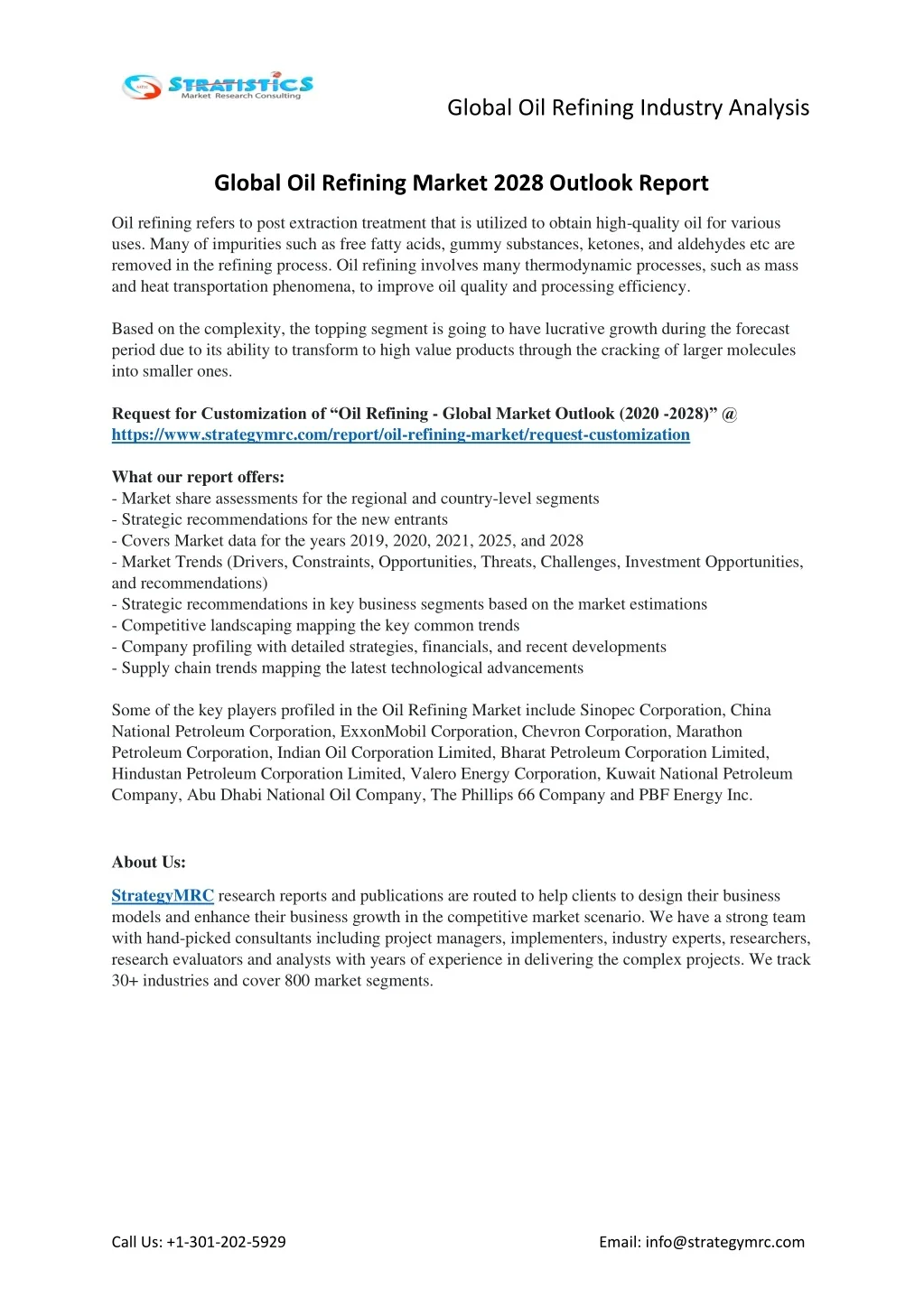 PPT - Oil Refining Market Forecasts to 2028 PowerPoint Presentation ...