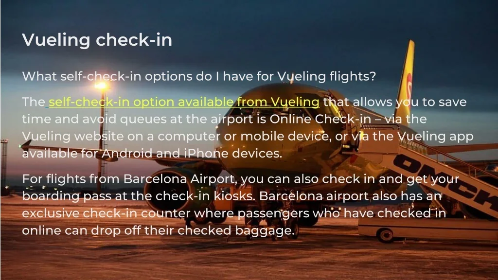 PPT - Comment s'enregistrer en ligne sur Vueling Airlines ? PowerPoint ...