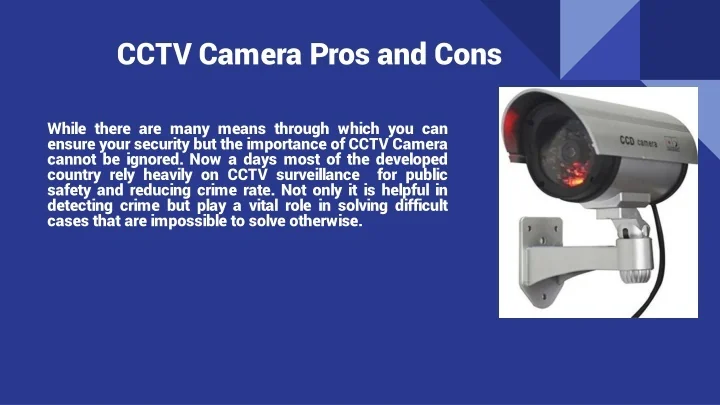 PPT - CCTV Camera Pros and Cons and where to buy PowerPoint ...