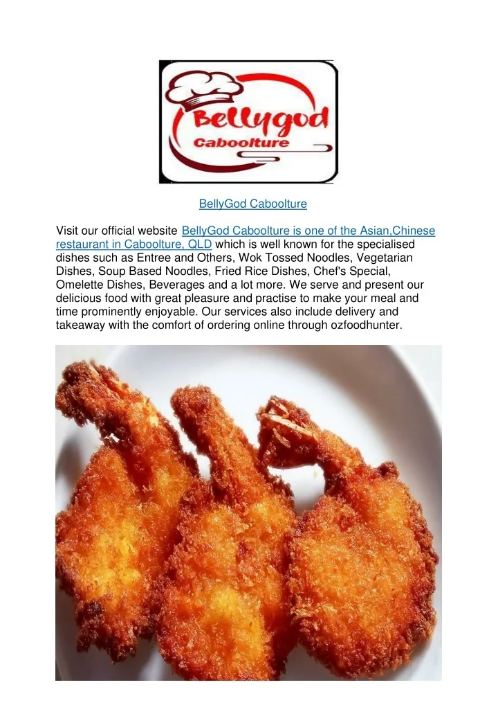 PPT - 5% off - BellyGod Caboolture Chinese Restaurant Menu,QLD ...