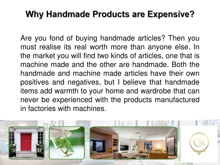 PPT - Why Handmade Products are Expensive? PowerPoint Presentation ...