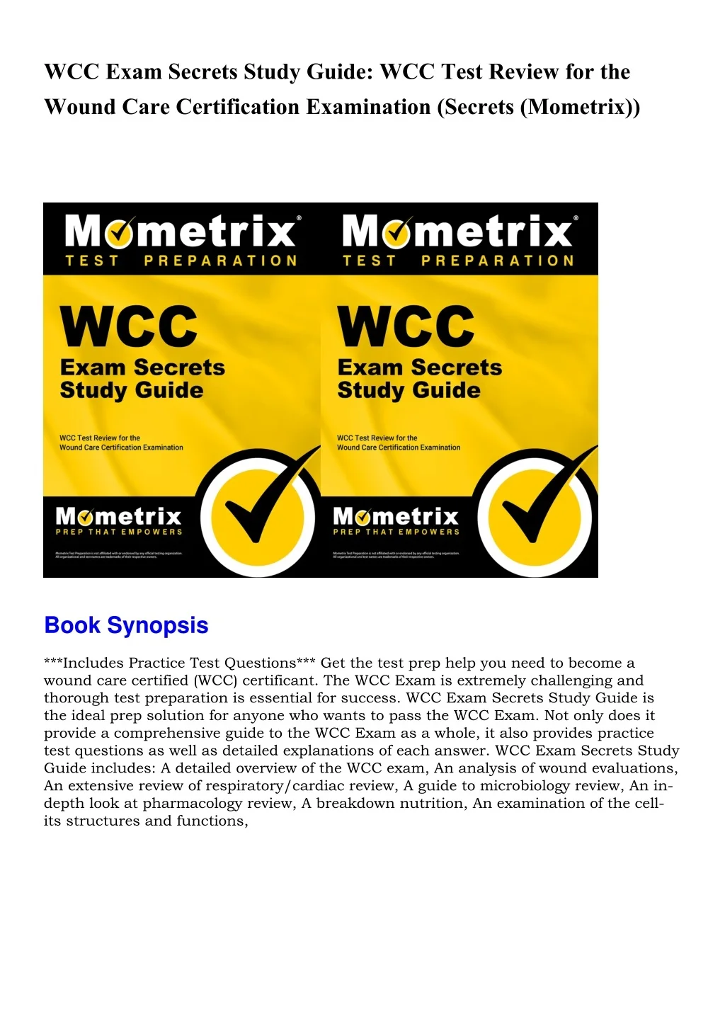 PPT - EBOOK WCC Exam Secrets Study Guide WCC Test Review for the Wound ...