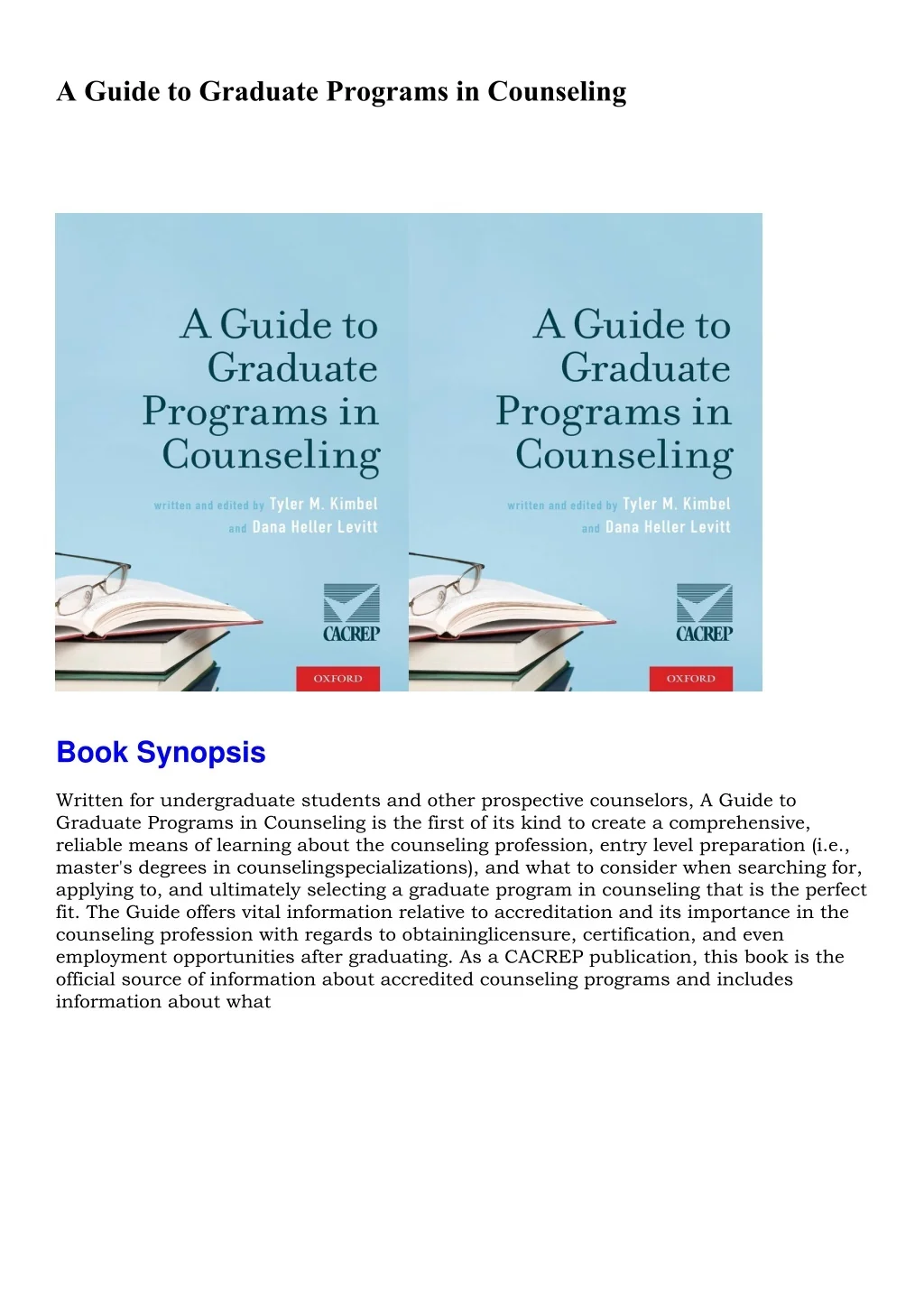 PPT - DOWNLOAD A Guide to Graduate Programs in Counseling PowerPoint ...