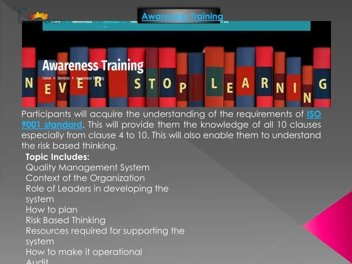 PPT - ISO awareness Training PowerPoint Presentation, free download ...