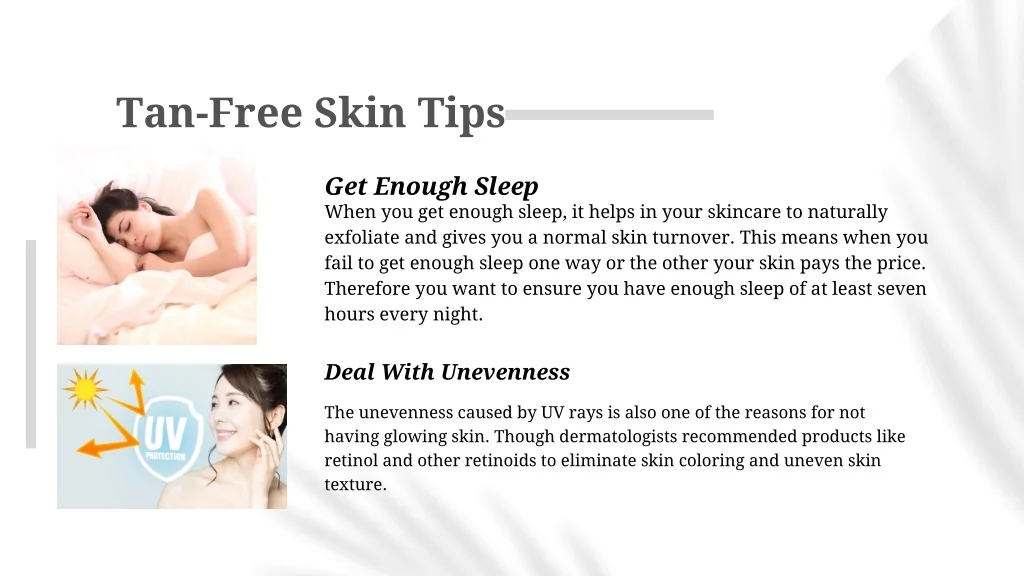 PPT - Ways To Get Glowing, Tan-Free Skin This Fall Season PowerPoint ...