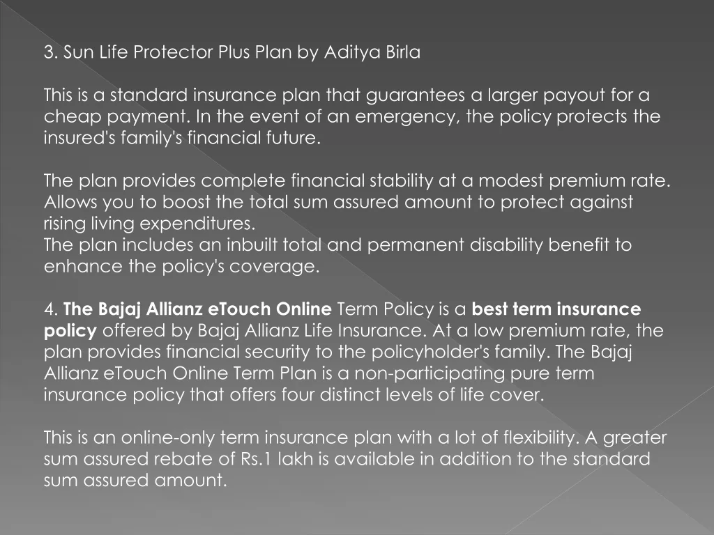 PPT - India's Top 5 Best Term Insurance Plans for 2021 PowerPoint ...