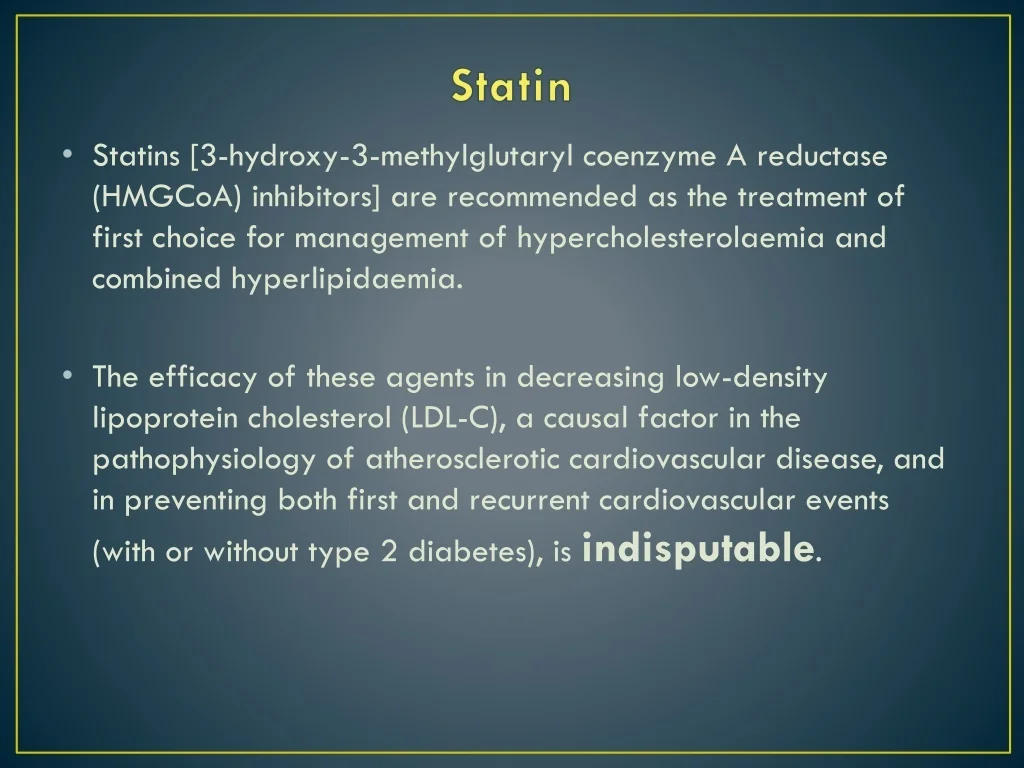 PPT - Statin drugs-are they worth the risks PowerPoint Presentation ...