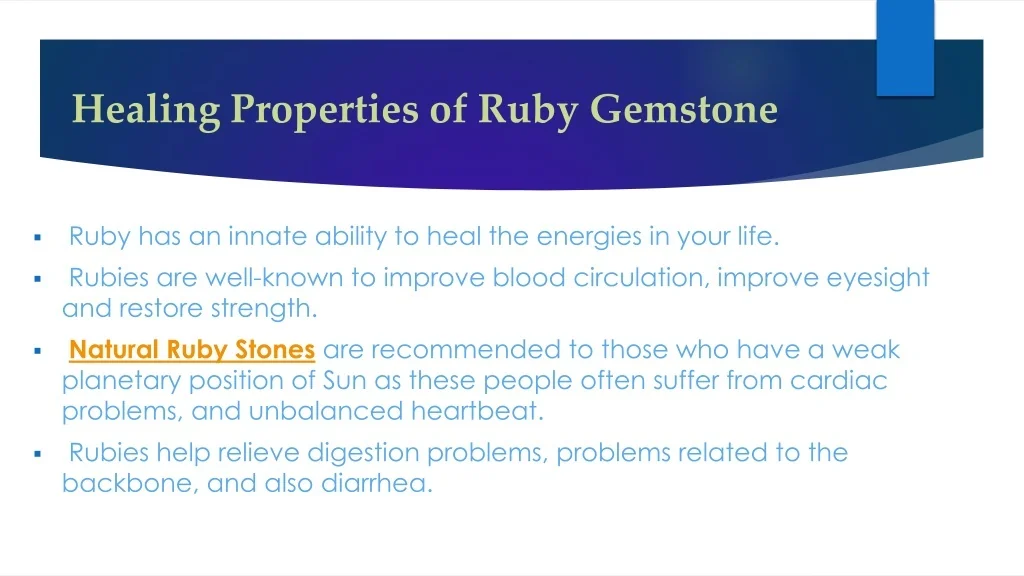 PPT - Buy Natural Ruby Stone from Chordia Jewels PowerPoint ...