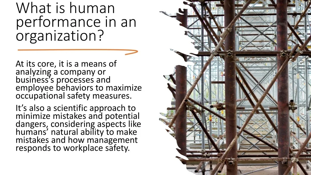 PPT - Human Performance Safety Training for Organizational Excellence ...