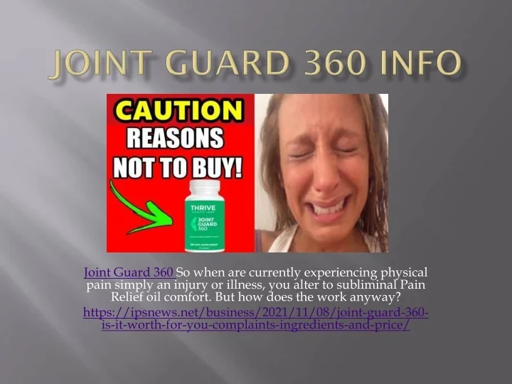 PPT - Joint Guard 360 Info PowerPoint Presentation, free download - ID ...