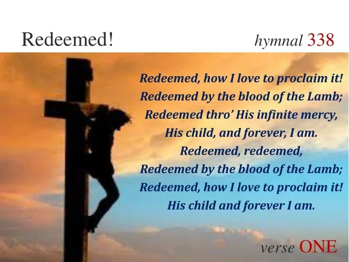 PPT - Redeemed PowerPoint Presentation, free download - ID:10952024