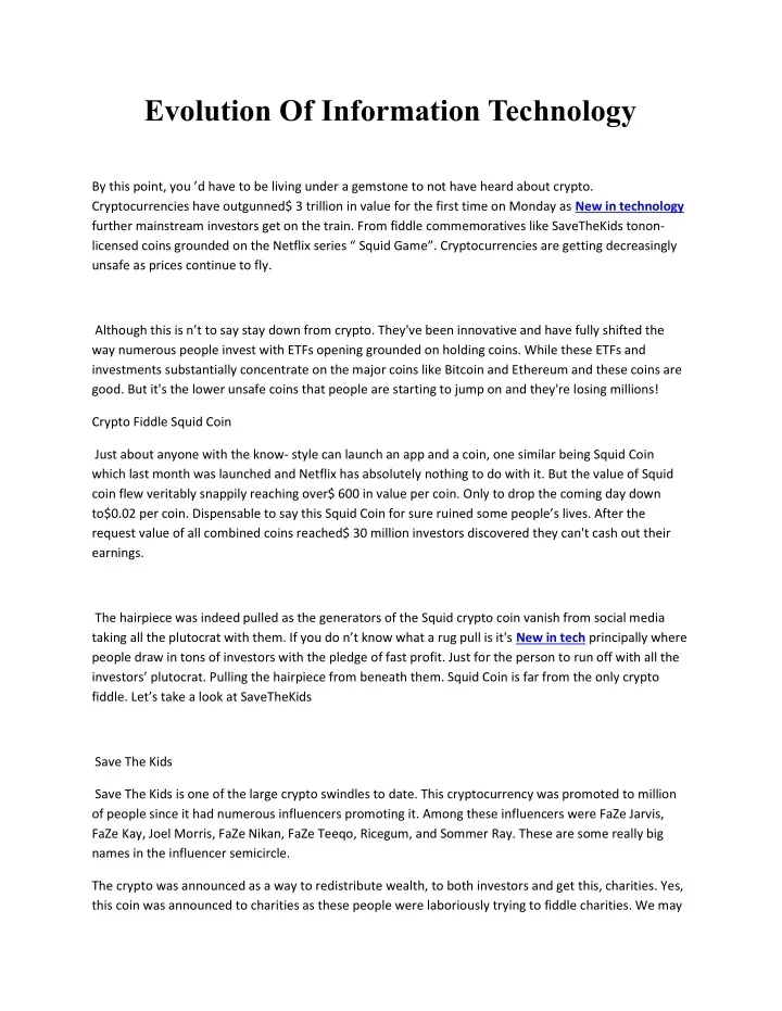 PPT - Evolution Of Information Technology PowerPoint Presentation, free ...