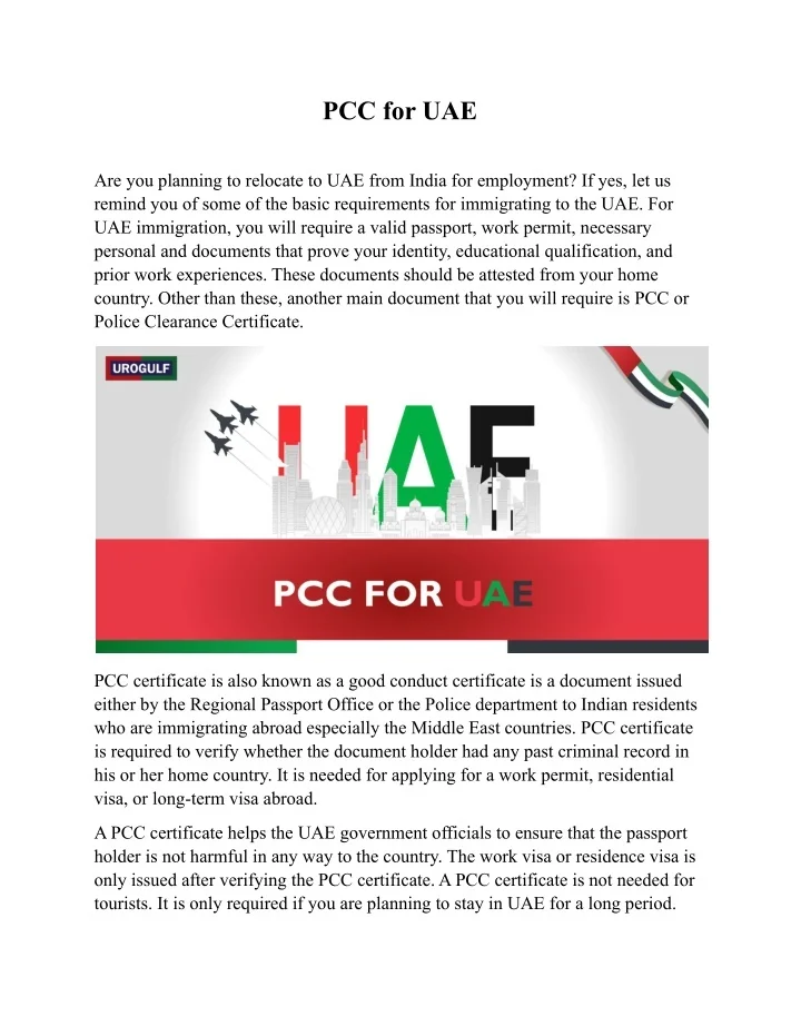 PPT - PCC for UAE PowerPoint Presentation, free download - ID:10956463