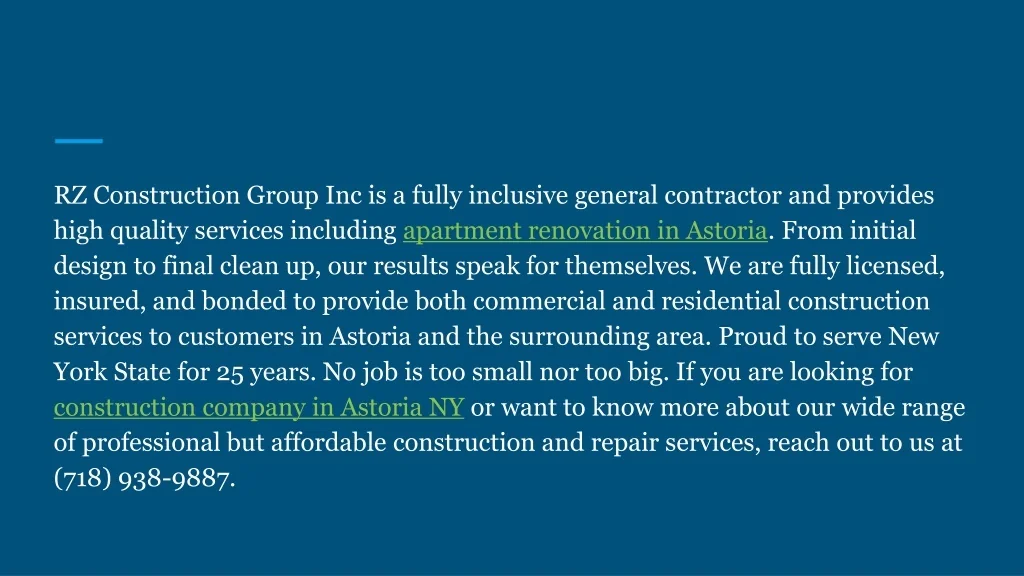 PPT - When Is It Best to Hire Contractors to Renovate Your Apartment ...
