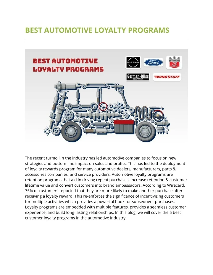 PPT - Best Automotive Loyalty Programs - Zinrelo PowerPoint ...