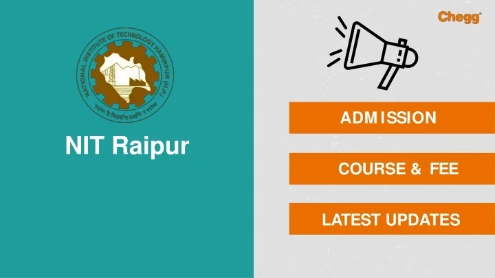 PPT - National Institute of Technology - [NITRR], Raipur PowerPoint ...