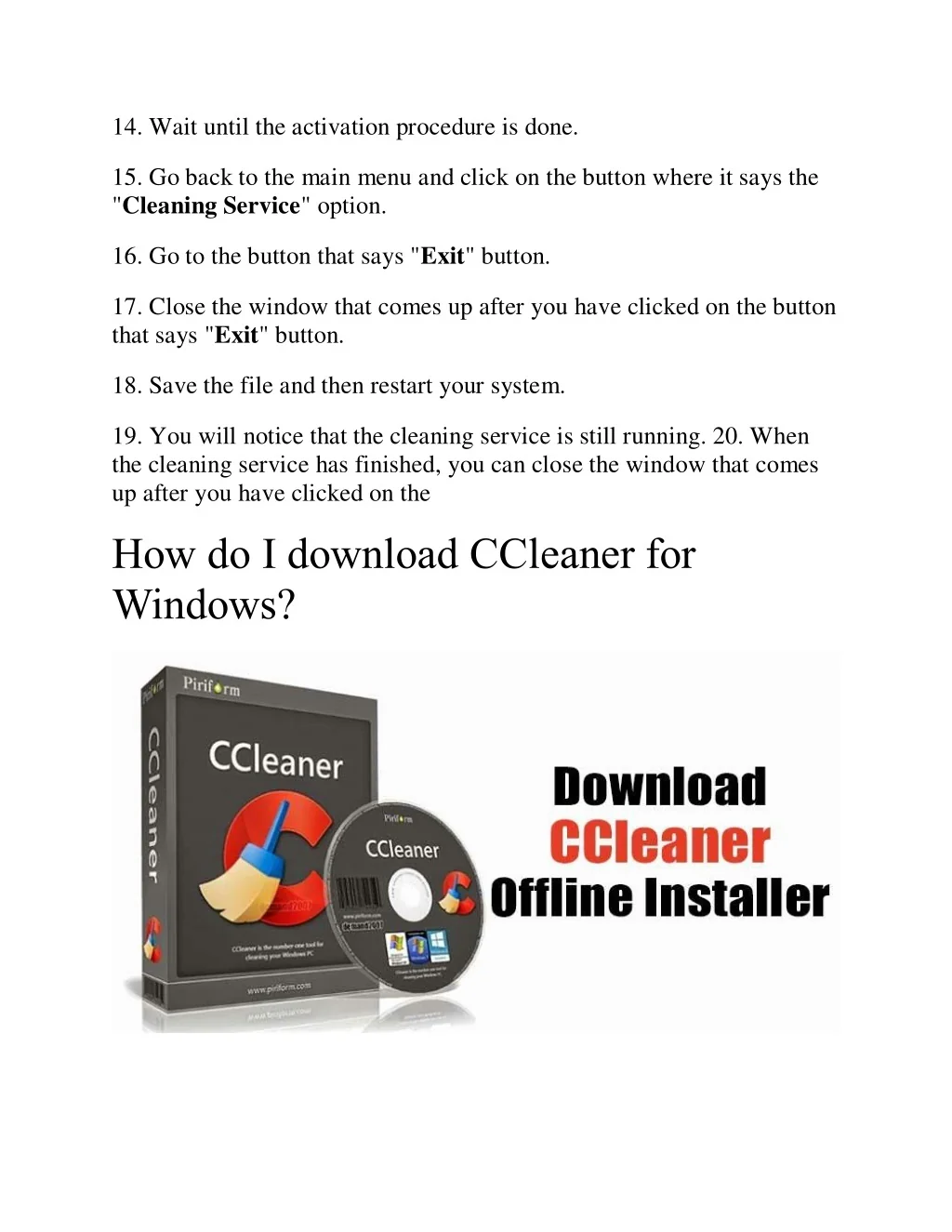 PPT - How to Download install and activate CCleaner professional ...