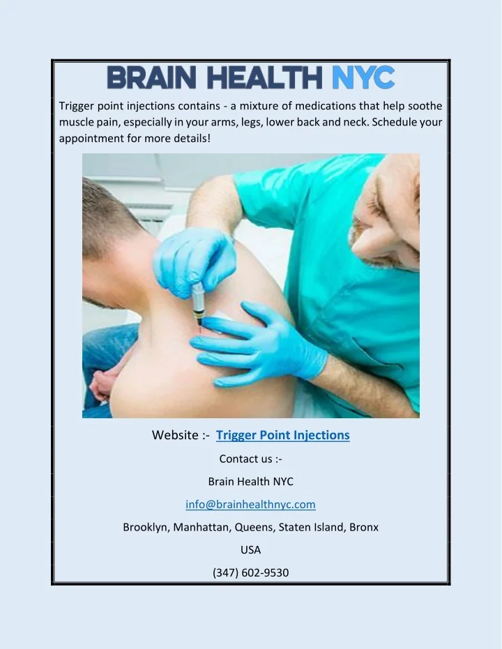 PPT - Trigger Point Injections | Brainhealthnyc.com PowerPoint ...