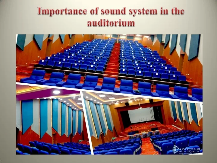 PPT - Importance of sound system in the auditorium PowerPoint ...