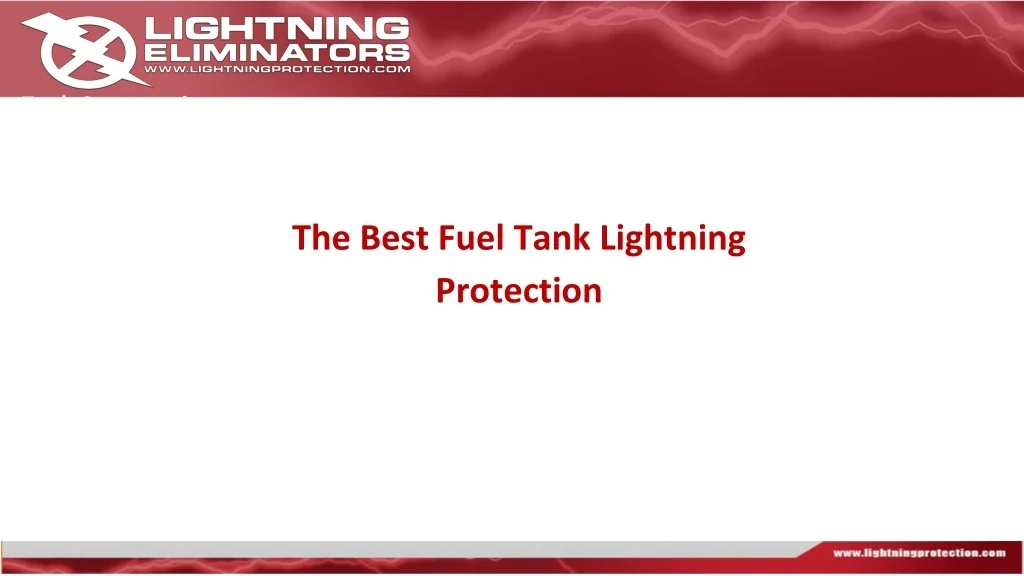 PPT - RGA 750 Generation 2 – The Perfect Fuel Tank Lightning Protection ...