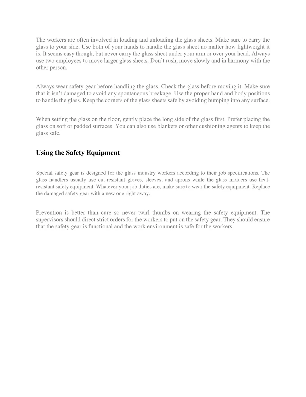 PPT - Glass Safety Tips for Manufacturers and Commercial Glass Handling ...