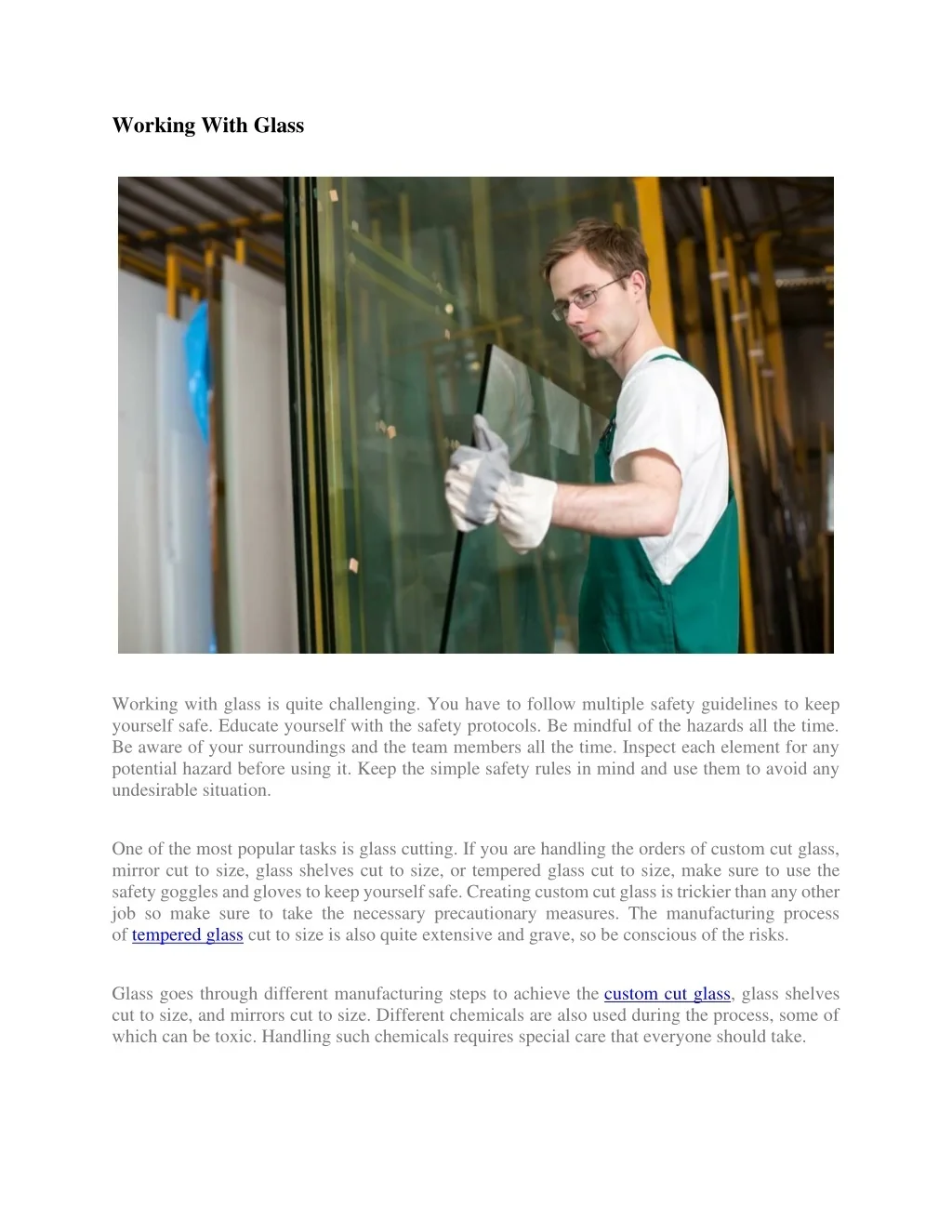 PPT - Glass Safety Tips for Manufacturers and Commercial Glass Handling ...