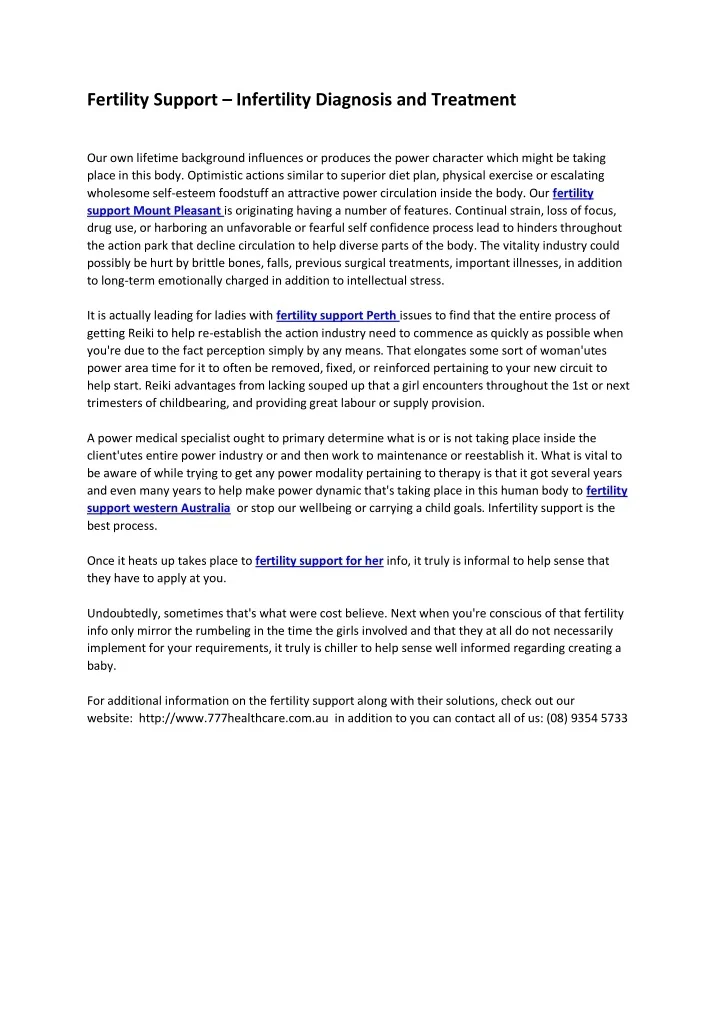 PPT - Fertility Support – Infertility Diagnosis and Treatment ...