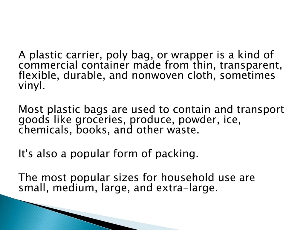 PPT - Poly Bags Offer Excellent Solutions for Your Retail Store ...