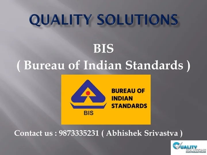 PPT - Bureau-of-indian-standards PowerPoint Presentation, free download ...