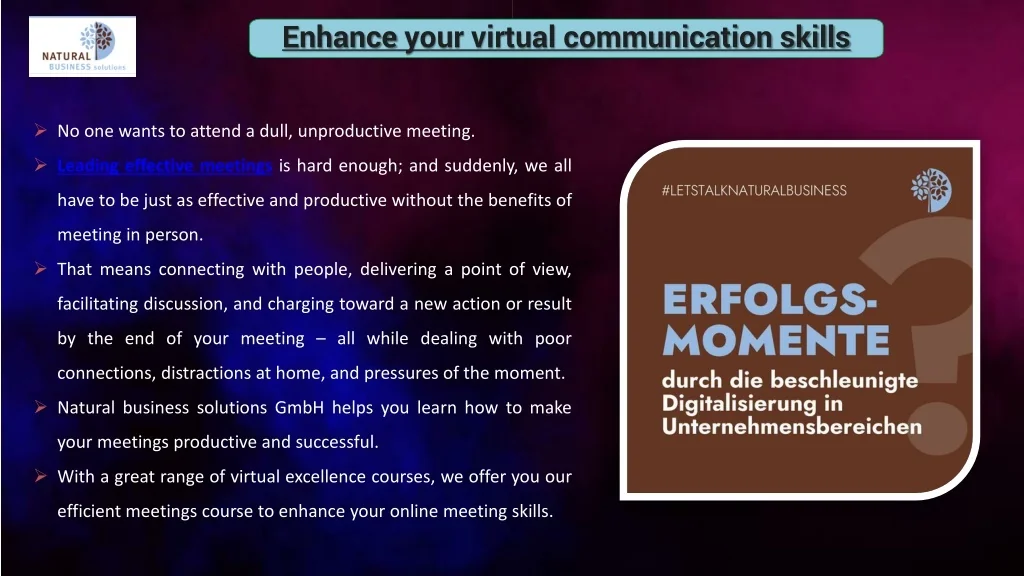 PPT - How to lead online meetings and enhance your virtual ...