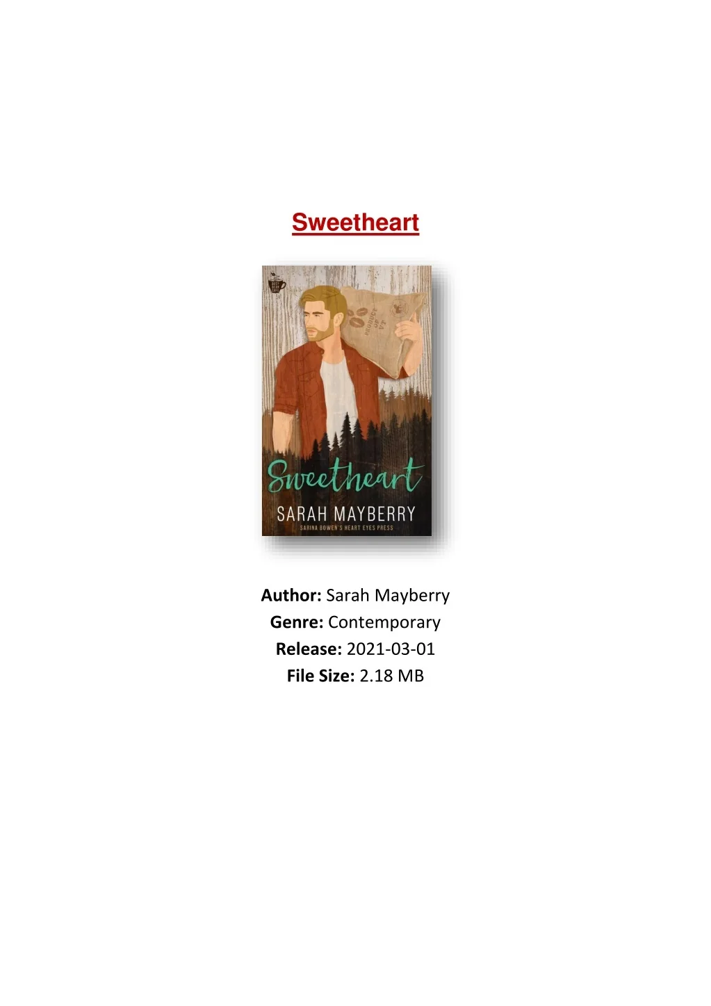 PPT - [PDF] Free Download Sweetheart By Sarah Mayberry PowerPoint ...