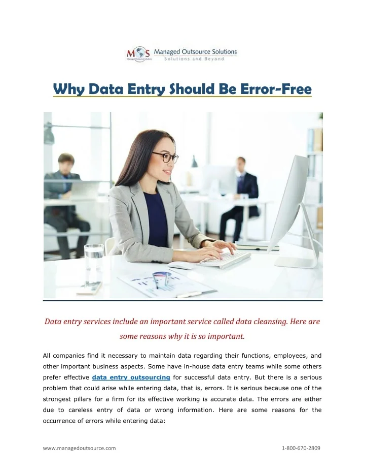 PPT - Why Data Entry Should Be Error-Free PowerPoint Presentation, free ...