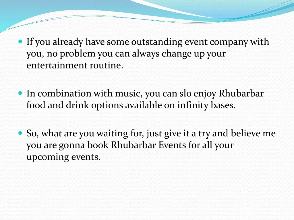 PPT - Event Menu For Musicians - Event Ideas To Get More Customers ...