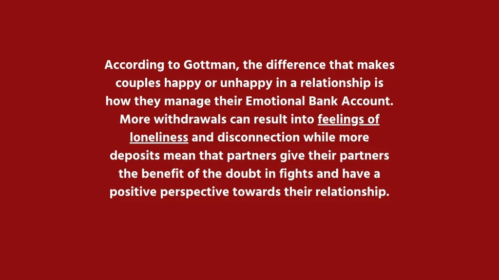 PPT - Invest in your relationship the emotional bank account PowerPoint ...