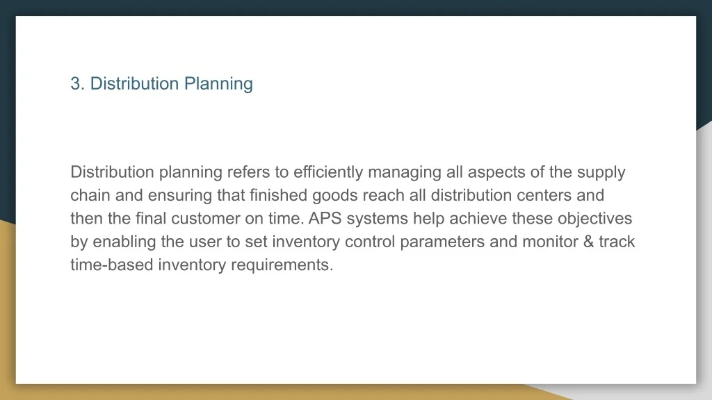 PPT - 5 must-have components of Advanced Planning and Scheduling ...