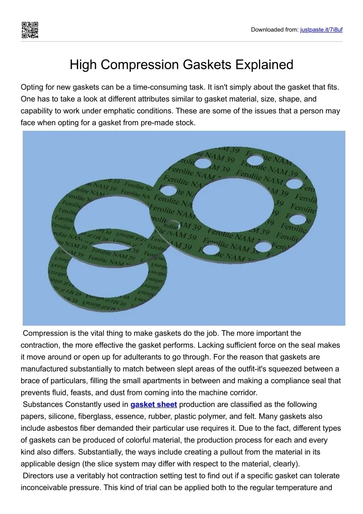 PPT - High Compression Gaskets Explained PowerPoint Presentation, free ...