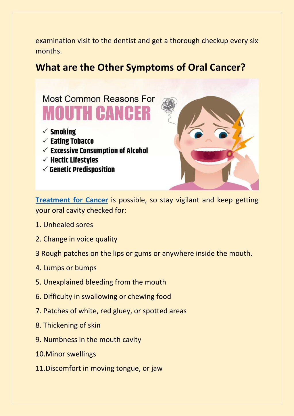 Ppt Eradicate Oral Cancer With Mouth Cancer Treatment Powerpoint