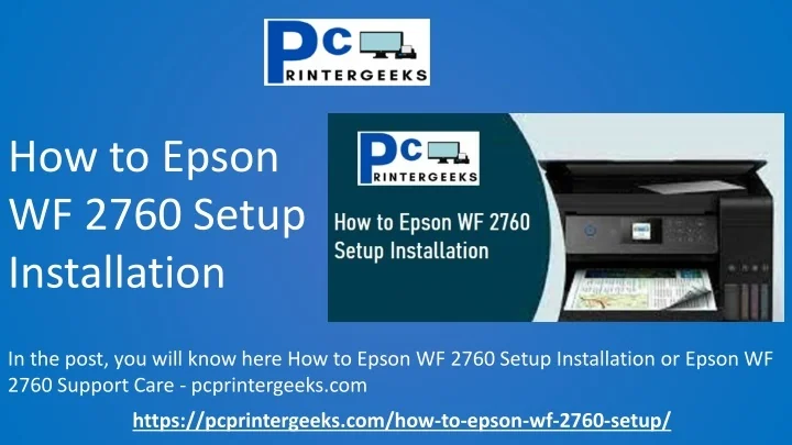 PPT - How to Epson WF 2760 Setup Installation PowerPoint Presentation ...