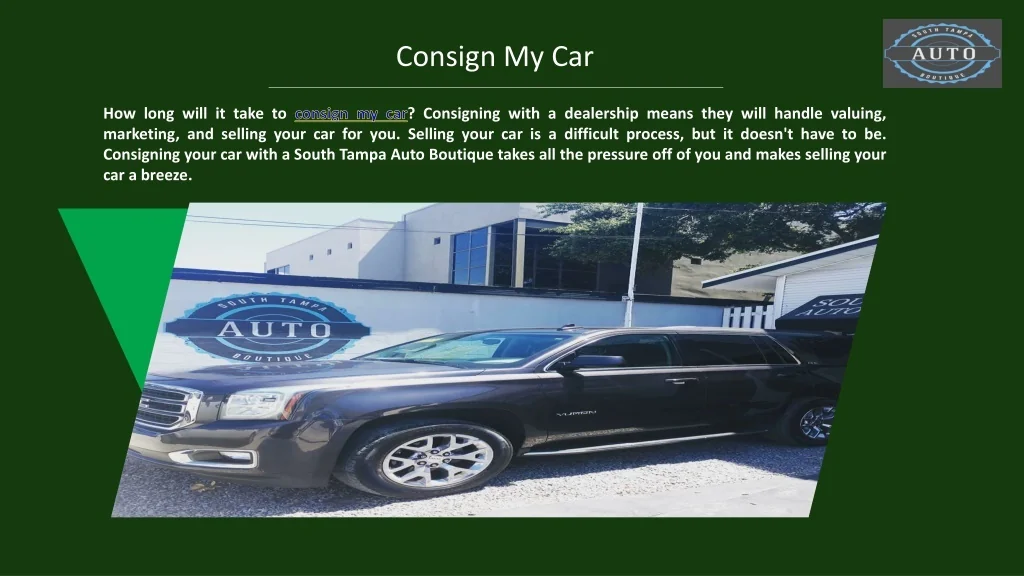 PPT - Complete Guide On Consign My Car PowerPoint Presentation, free ...