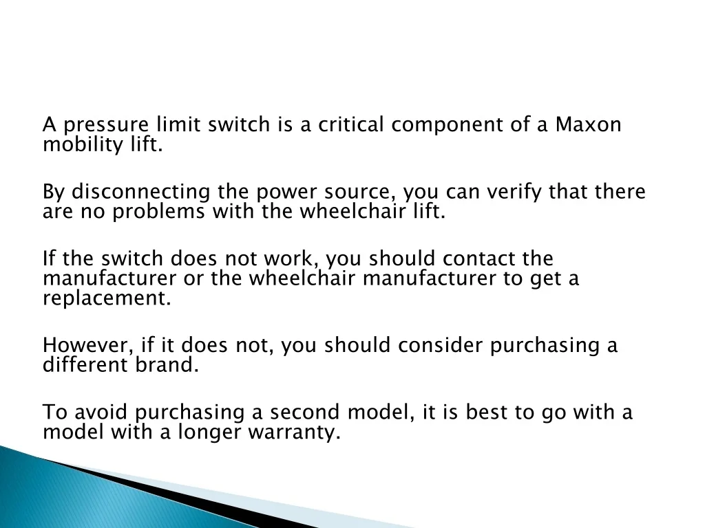 PPT - How to Find the Right Maxon Mobility Lift Parts PowerPoint ...